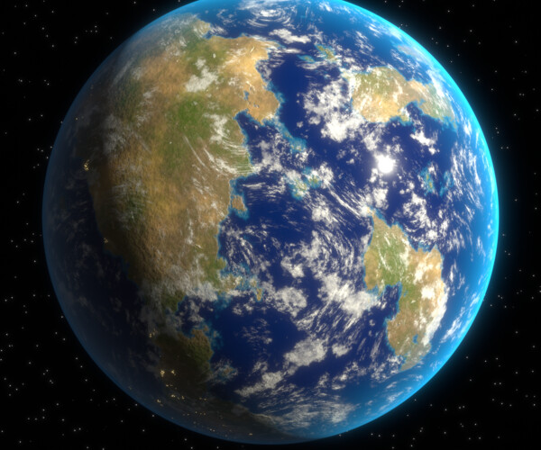 ArtStation - Completely Procedural Earth (Blender) | Resources