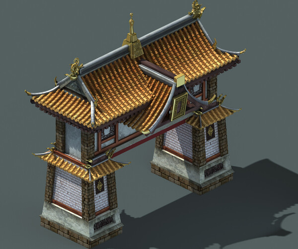 ArtStation - Capital city planning - city gate | Game Assets