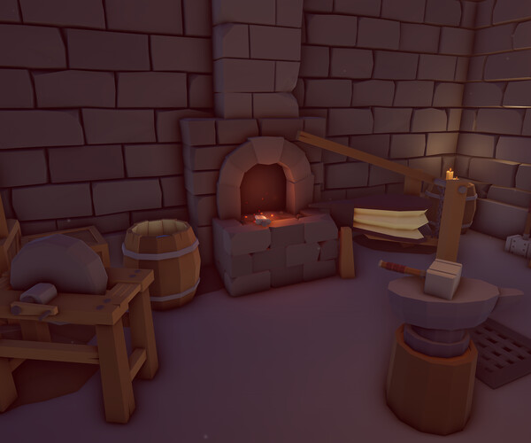 ArtStation - Low Poly Dungeons - Asset for Unity 3D, Map and Models ...