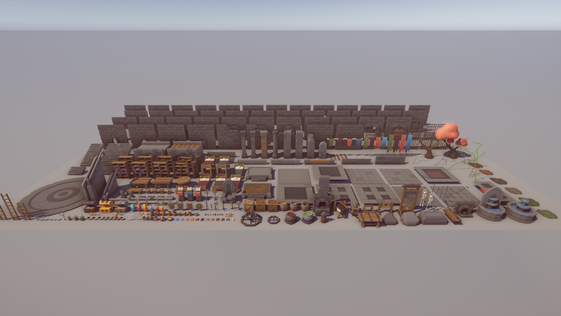 ArtStation - Low Poly Dungeons - Asset for Unity 3D, Map and Models | Game Assets