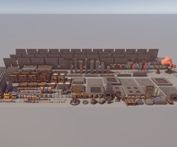 ArtStation - Low Poly Dungeons - Asset for Unity 3D, Map and Models ...