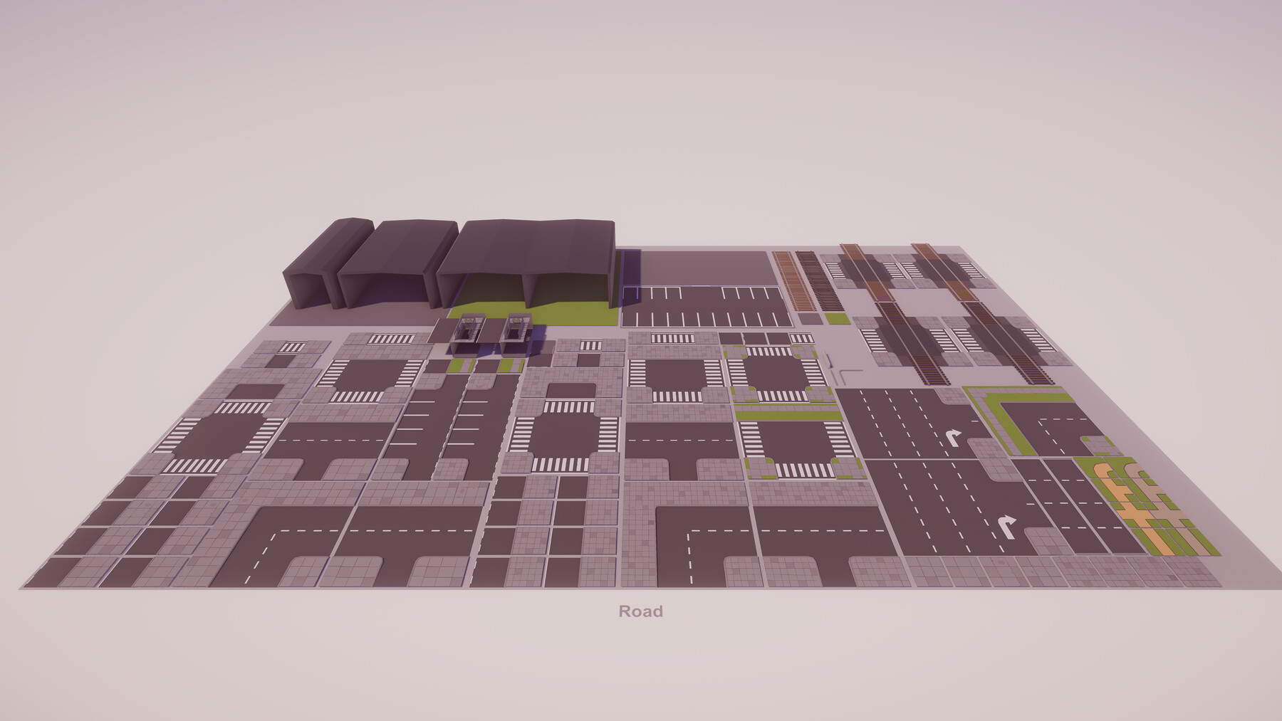 ArtStation - Low Poly Megapolis Pack - Asset for Unity 3D, City Map and Models | Game Assets