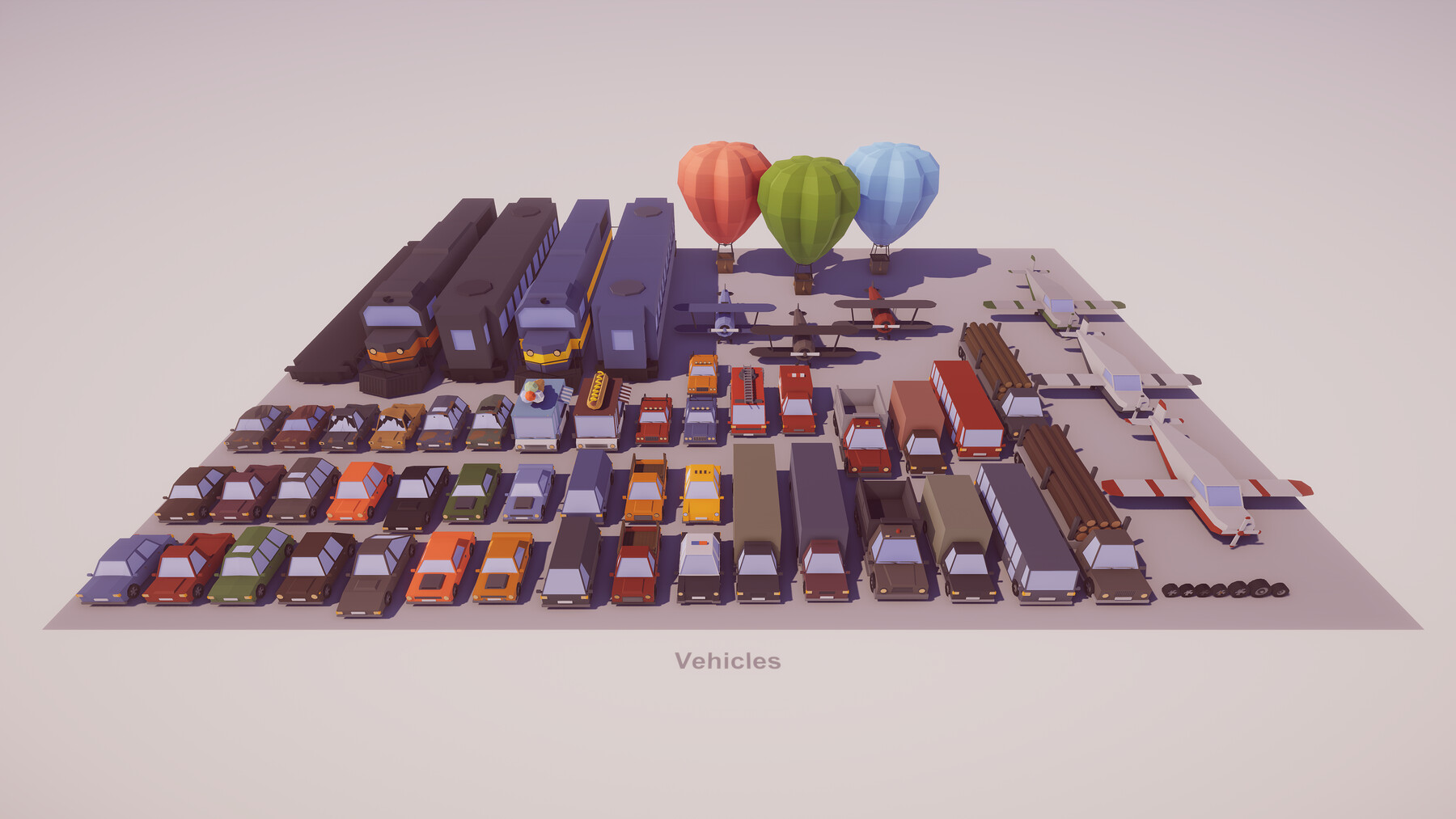 ArtStation - Low Poly Megapolis Pack - Asset for Unity 3D, City Map and Models | Game Assets