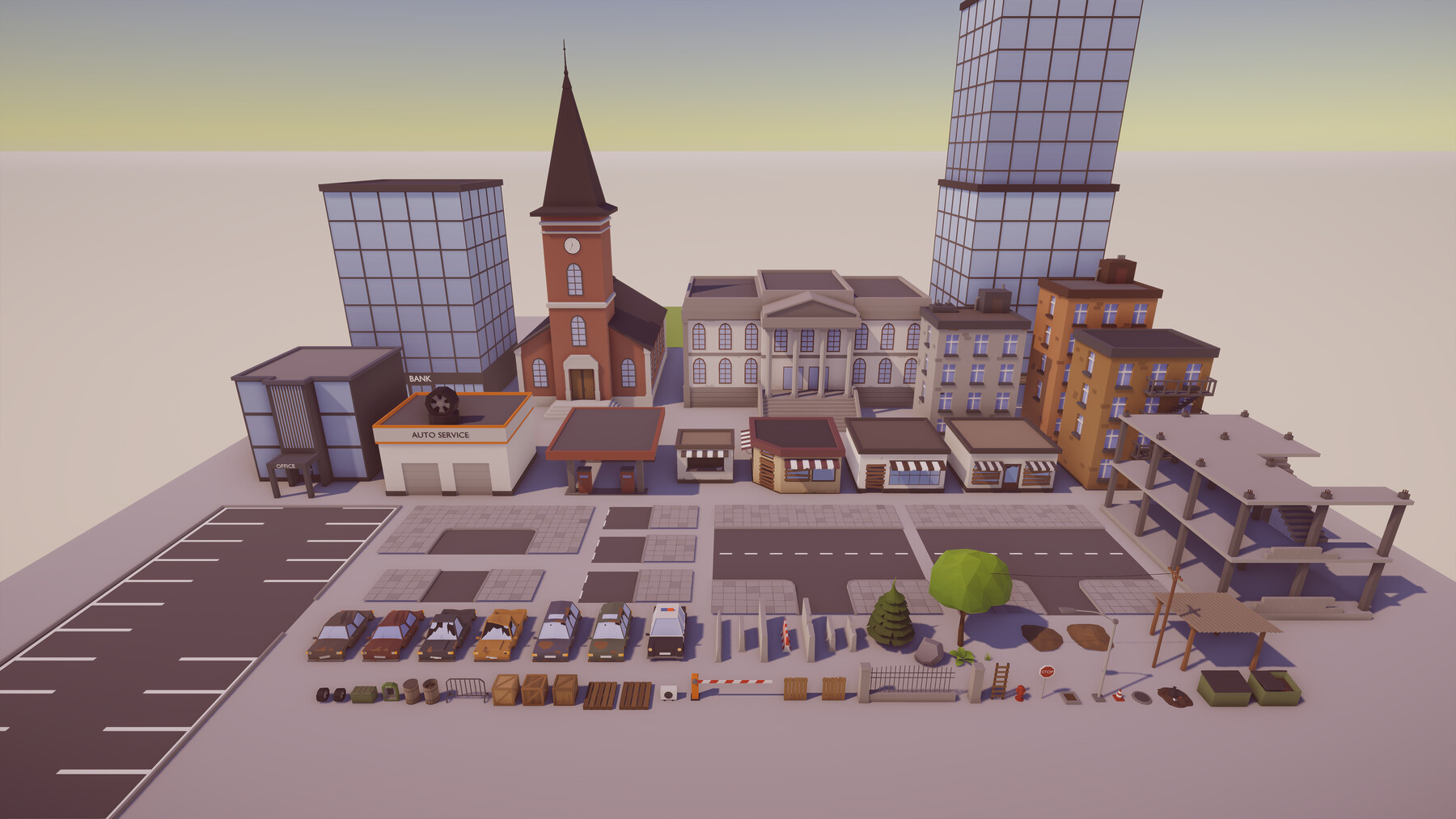 ArtStation - Low Poly FPS Map Vol1 - Asset for Unity 3D, Map and Models ...