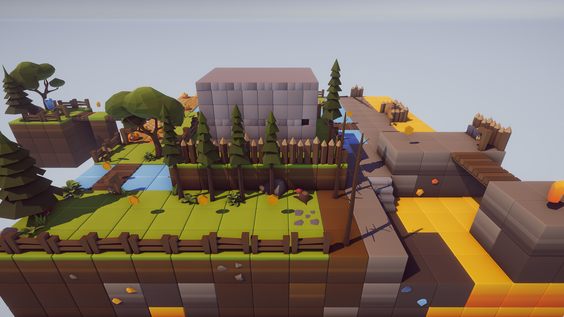 ArtStation - Cartoon Cube World - Asset for Unity 3D, Map and Models ...