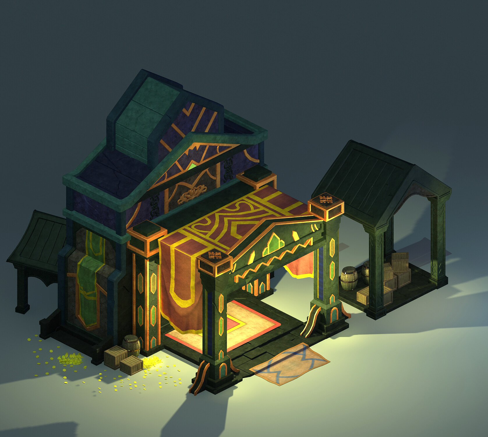 ArtStation - Dragon Lair - House 01 | Game Assets