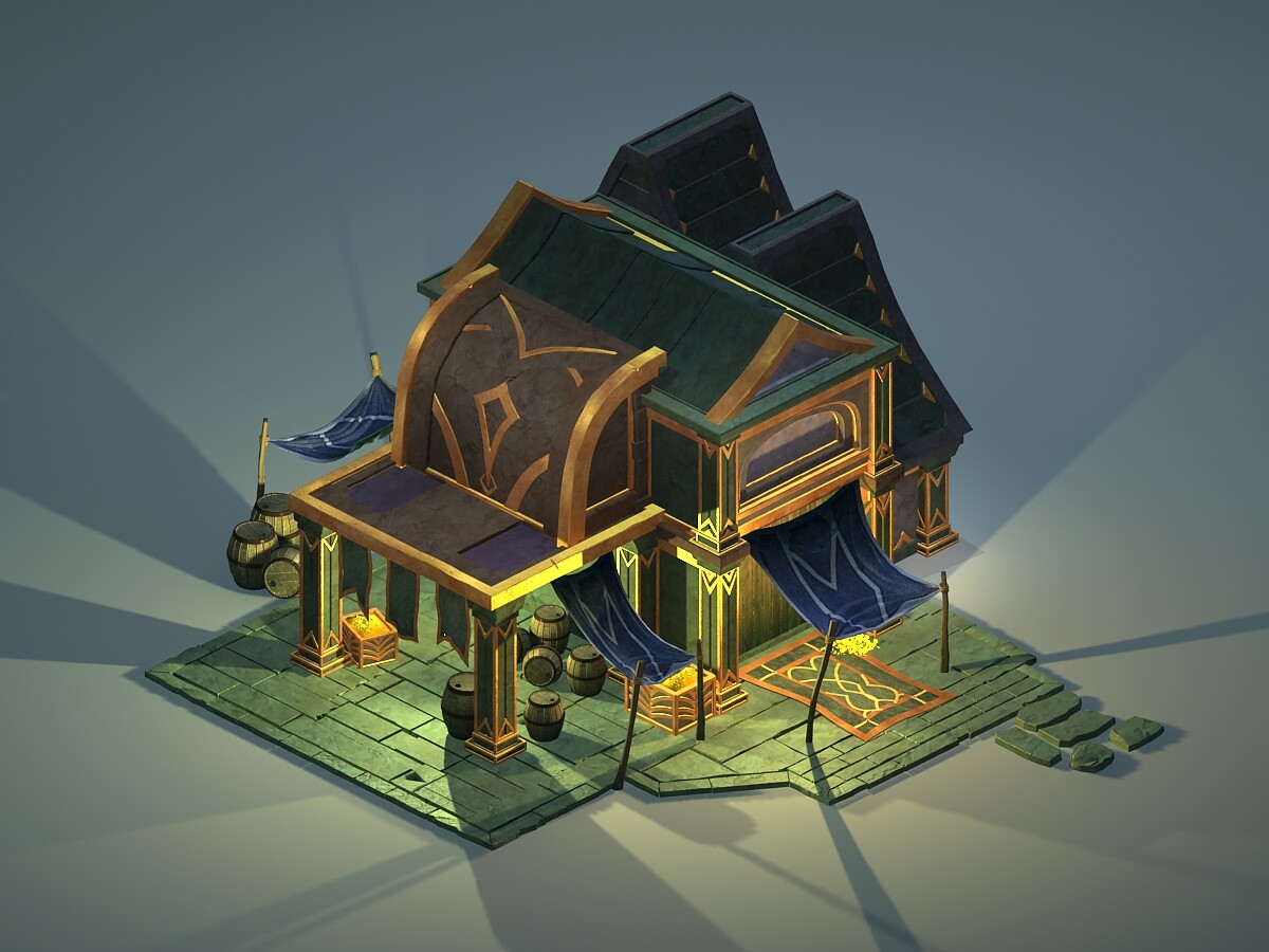 ArtStation - Dragon Lair - House 02 | Game Assets
