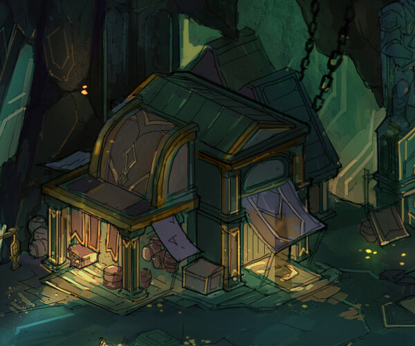 ArtStation - Dragon Lair - House 02 | Game Assets