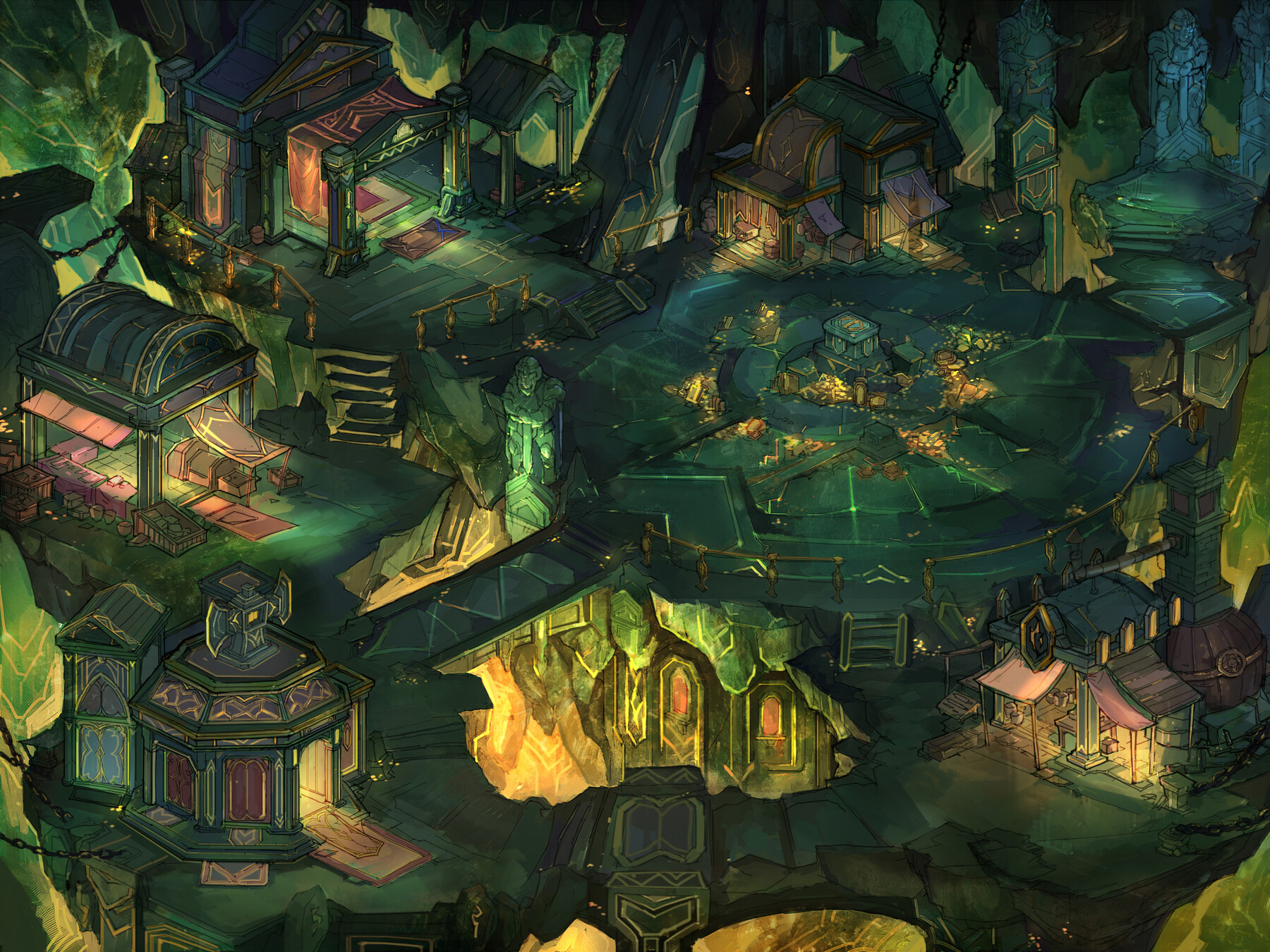 ArtStation - Dragon Lair - the surrounding terrain | Game Assets