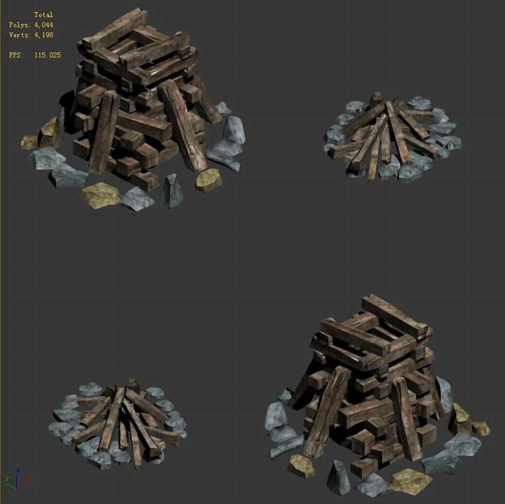 ArtStation - Barracks - Fire Camp | Game Assets