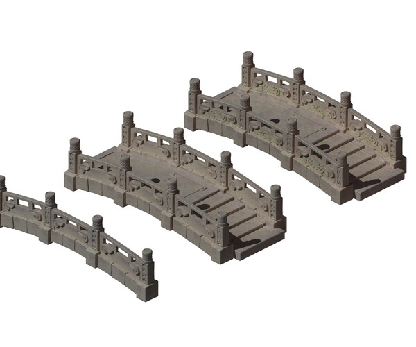 ArtStation - Kunlun - Square Stone Bridge 01 | Game Assets