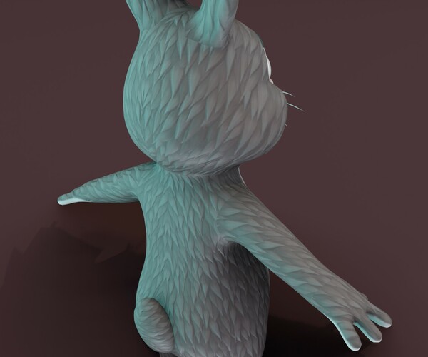 ArtStation - Cartoon Rabbit Rigged 3D Model | Game Assets