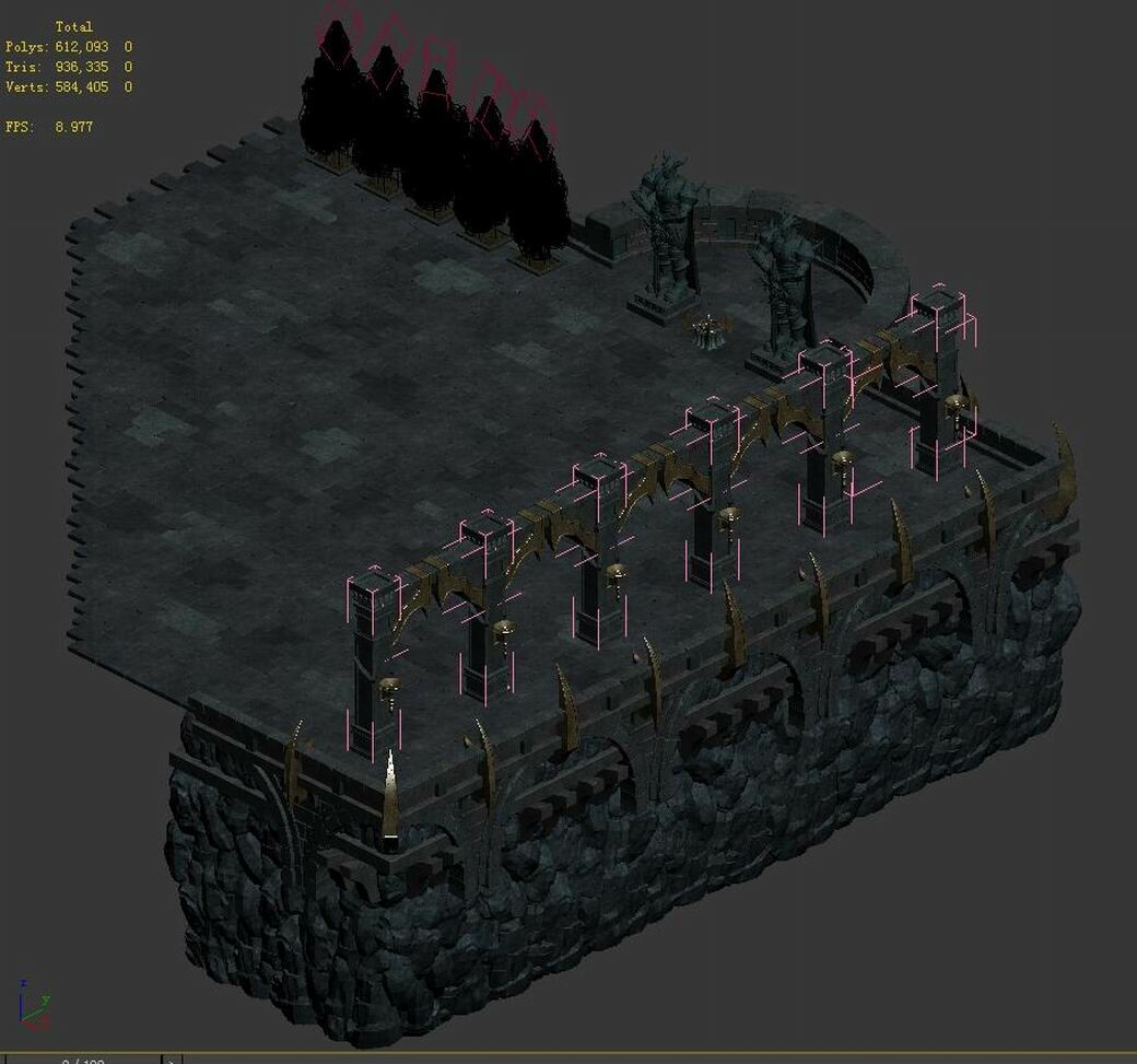 ArtStation - The werewolf palace - boss center altar 02 | Game Assets