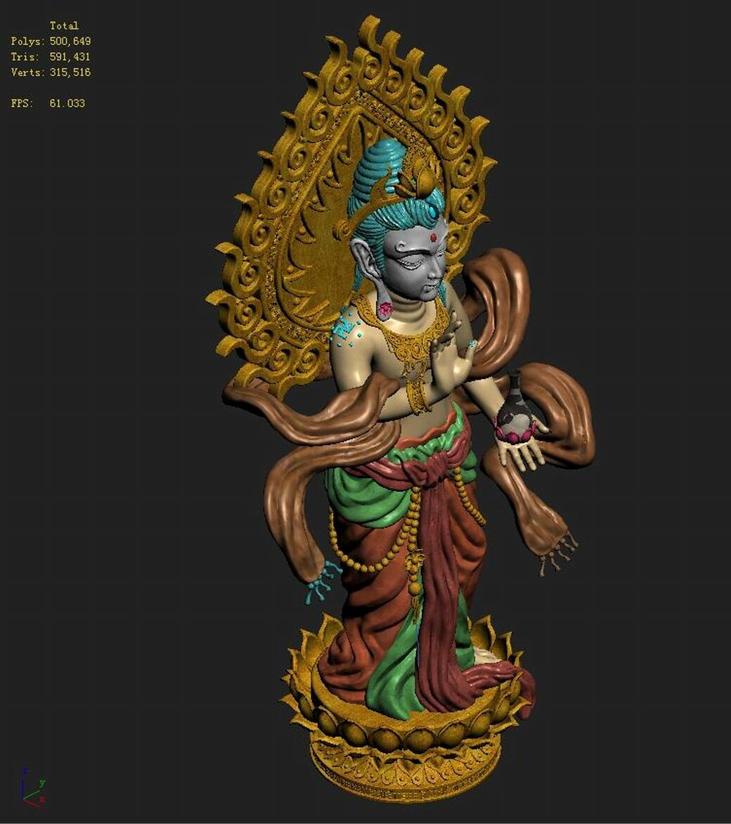 ArtStation - The Great Buddha Statue 02 | Game Assets