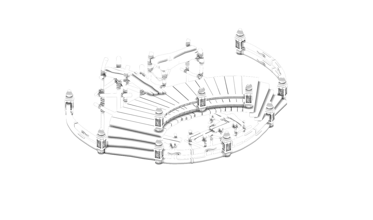 ArtStation - Leap tower two - story ladder - pattern | Game Assets