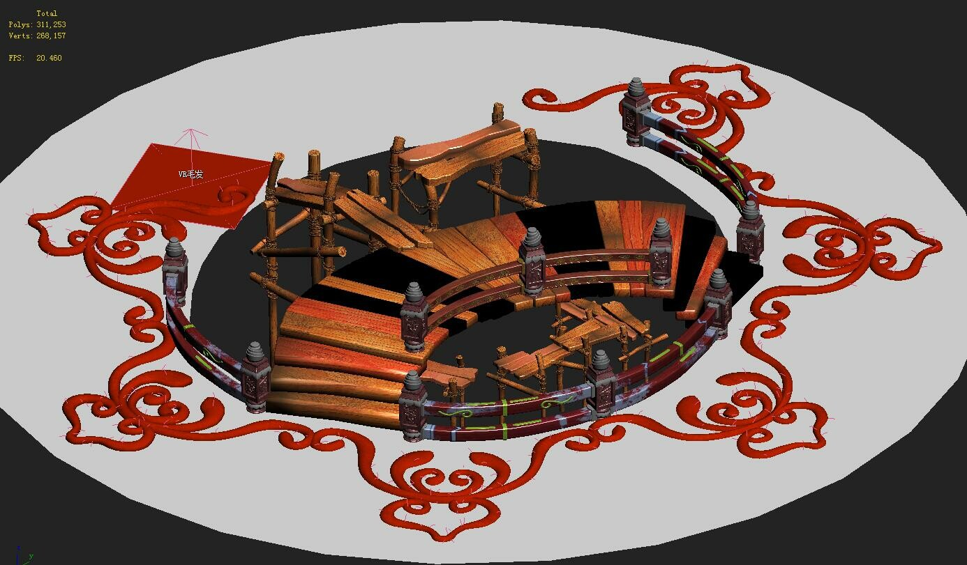 ArtStation - Leap tower two - story ladder - pattern | Game Assets