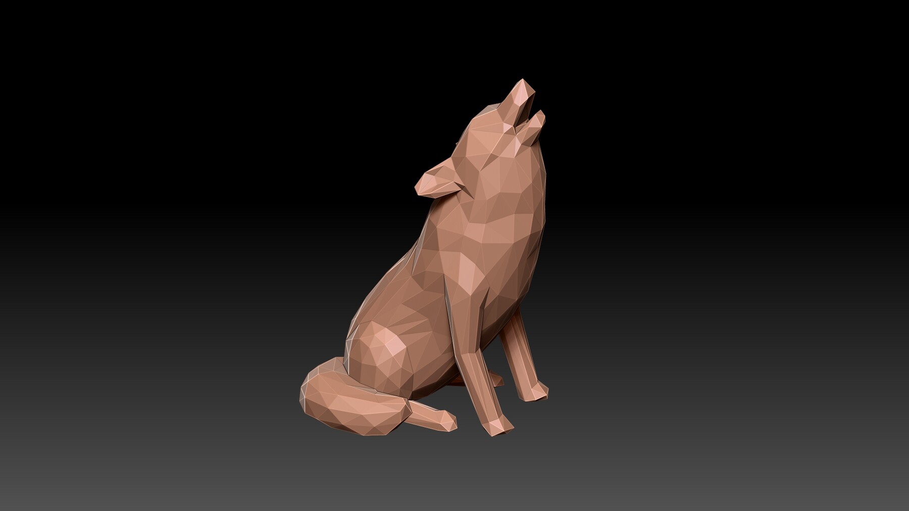 ArtStation - Low Poly Wolf - 3D Print Model | Resources