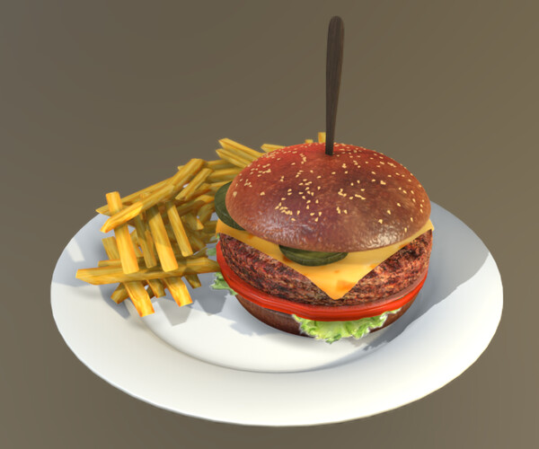ArtStation - 3D Breakfast Pack with Lunch | Game Assets