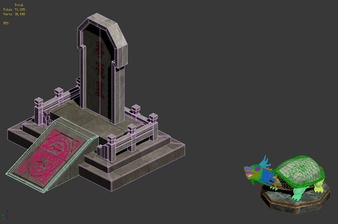 ArtStation - Cemetery stone stone - basaltic animal stone | Game Assets