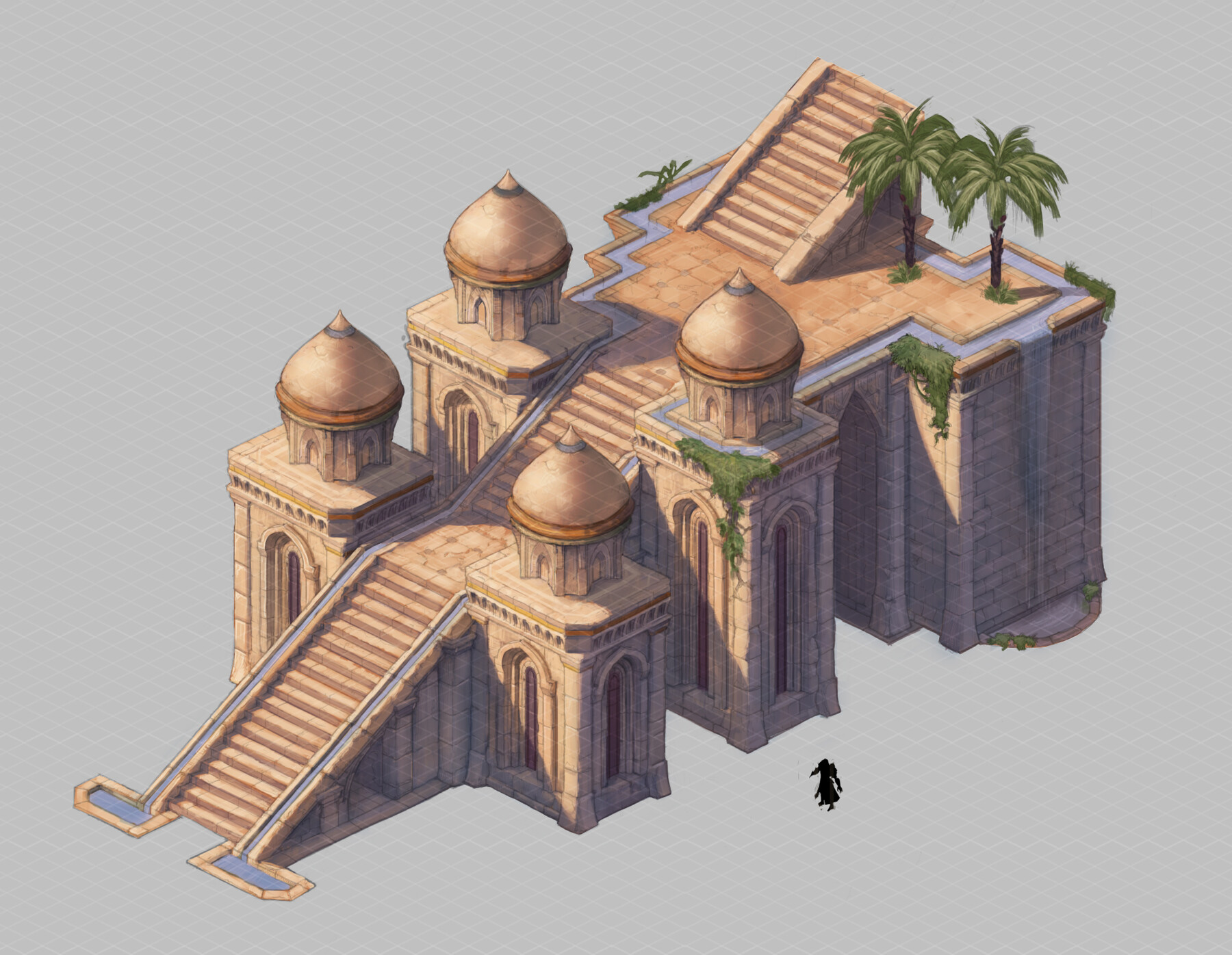 ArtStation - Muslim - palace stairs 02 | Game Assets