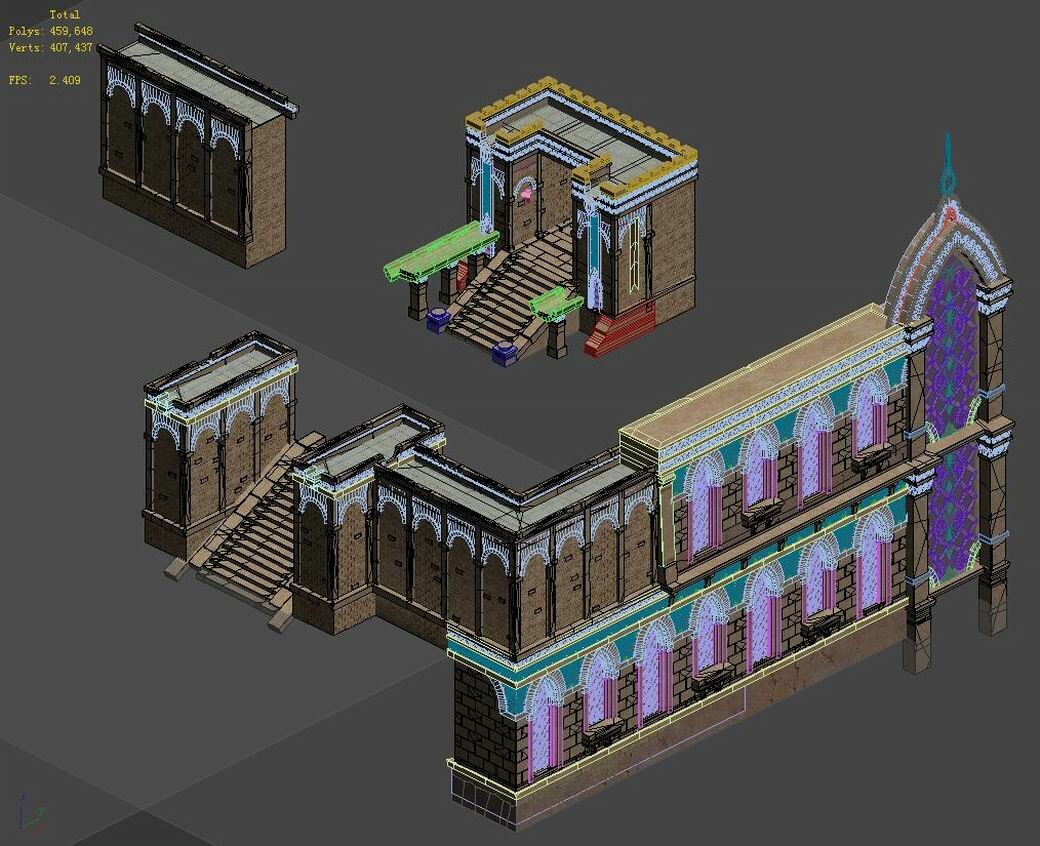 ArtStation - Muslim - palace wall 01 | Game Assets