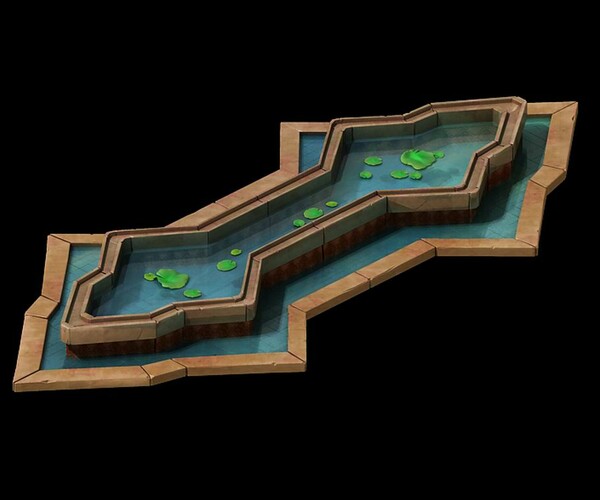 ArtStation - Muslim - pool 01 | Game Assets