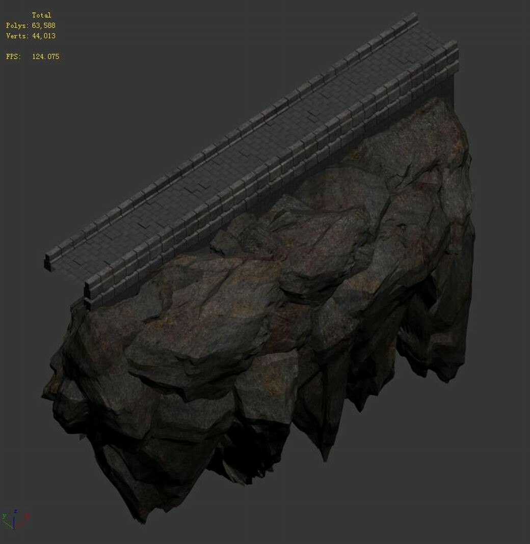 ArtStation - Stone wall of the city wall 271 | Game Assets