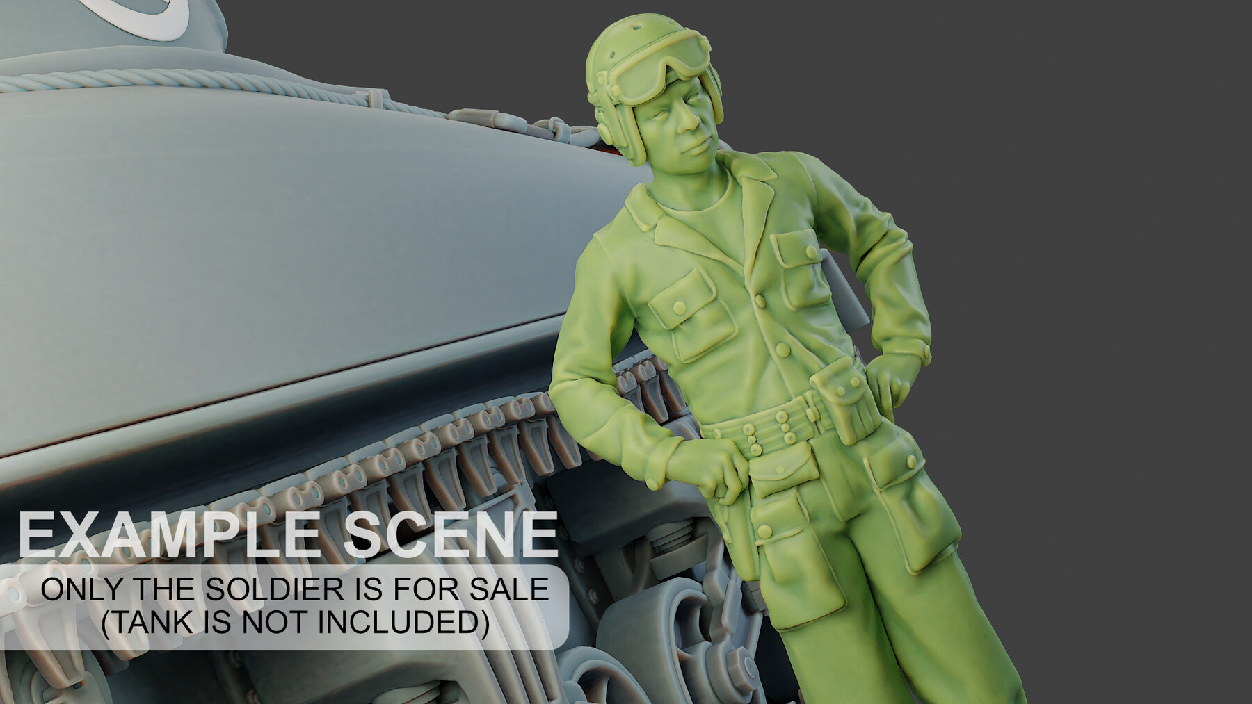 ArtStation - American Tank Crew unit ww2 Stand ATC1 | Resources