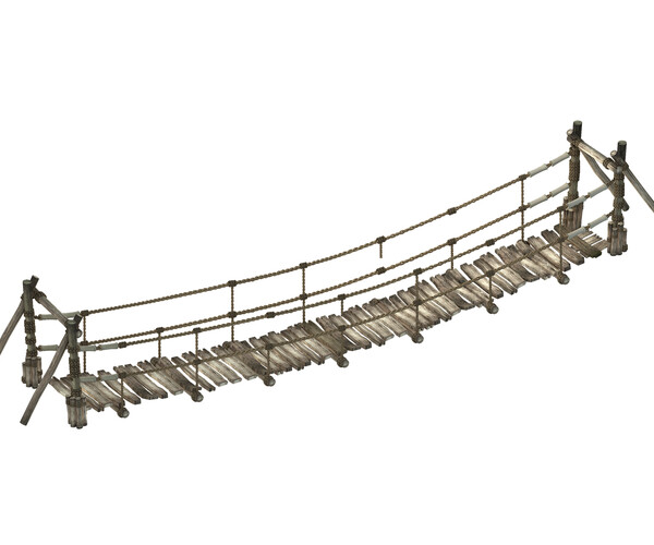 ArtStation - Mountain - rope bridge | Game Assets