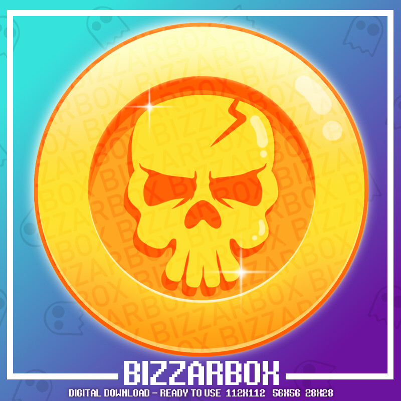 ArtStation - Twitch Channel Point Emote: Skull Coin | Artworks