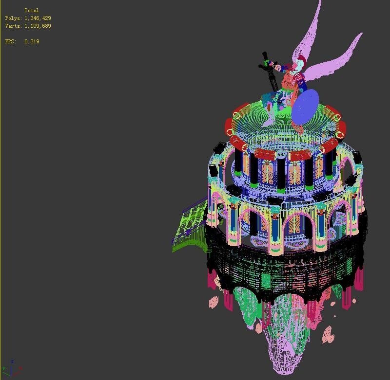 ArtStation - God of the country - white small turret | Game Assets