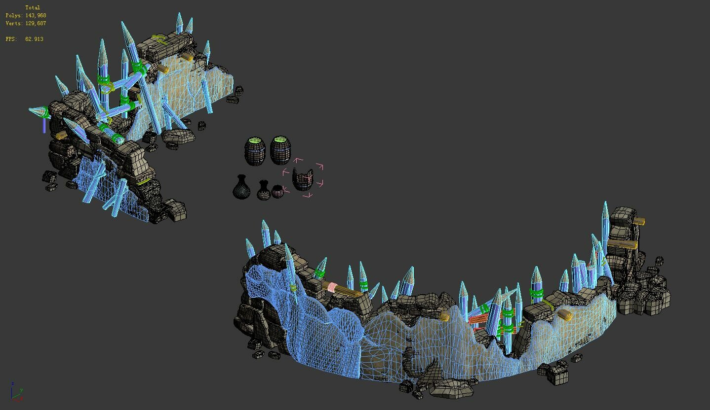 ArtStation - Death Desert - Broken Wall | Game Assets