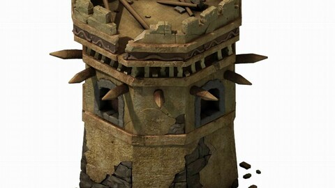 ArtStation - Death Desert - Tower 01 | Game Assets