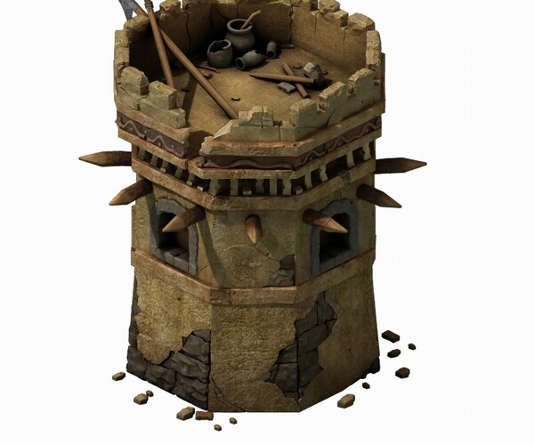 ArtStation - Death Desert - Tower 01 | Game Assets