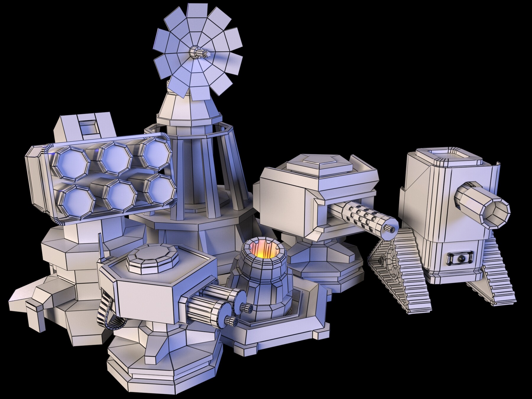 ArtStation - low poly defender pack | Game Assets