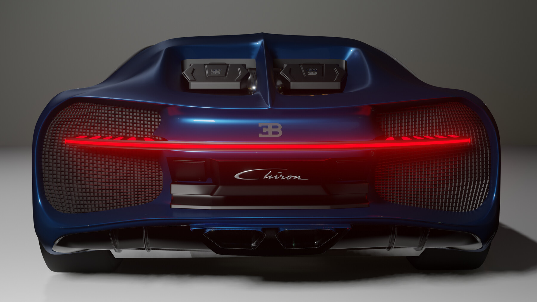 ArtStation - Bugatti Chiron 3D Model (.blend & .obj) | Resources
