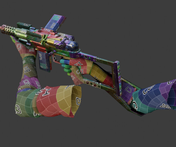 ArtStation - RIPPER shotgun rig, including first person arms IK rig and ...