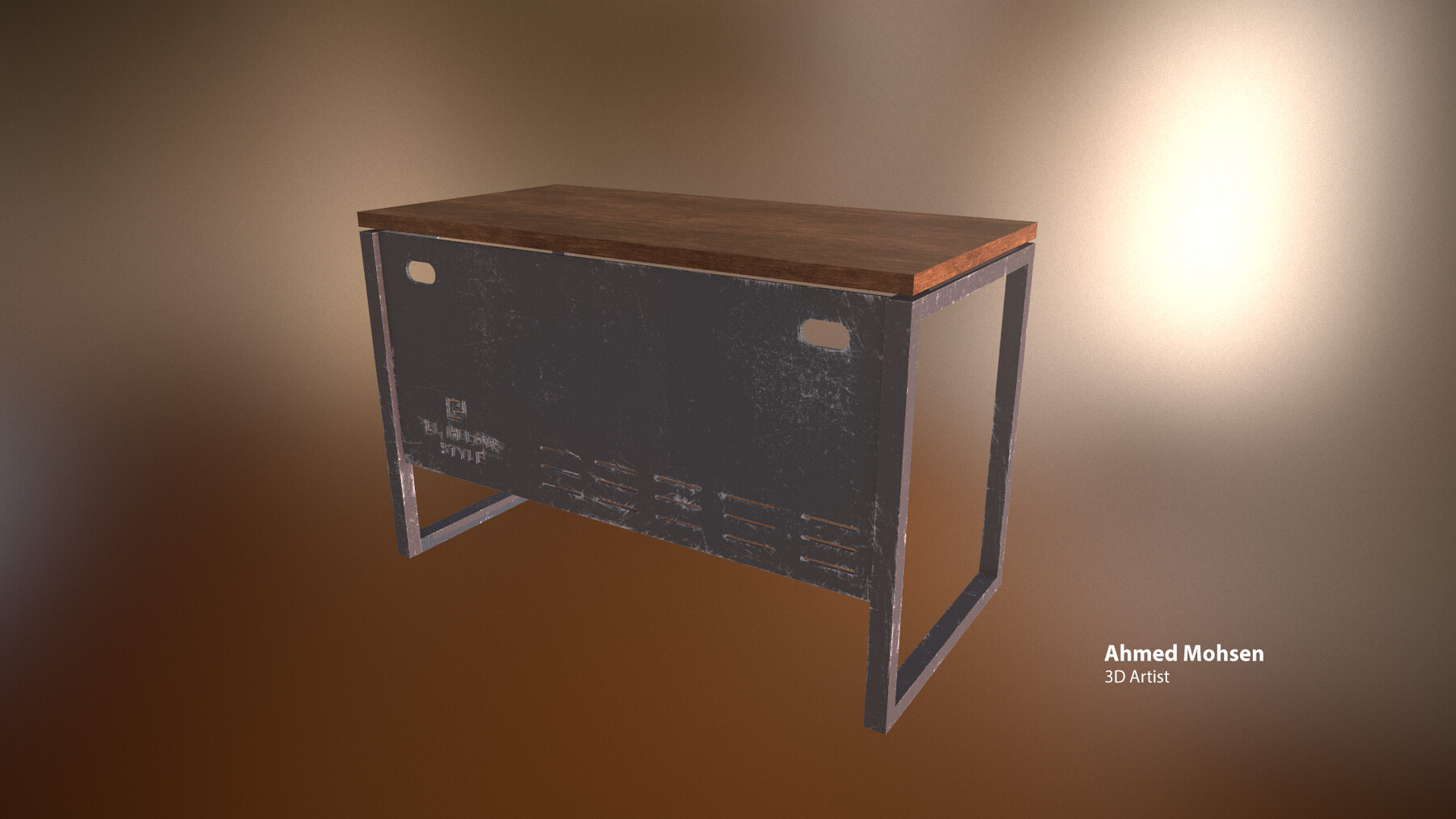 ArtStation - Old Desk 3d Model | Game Assets