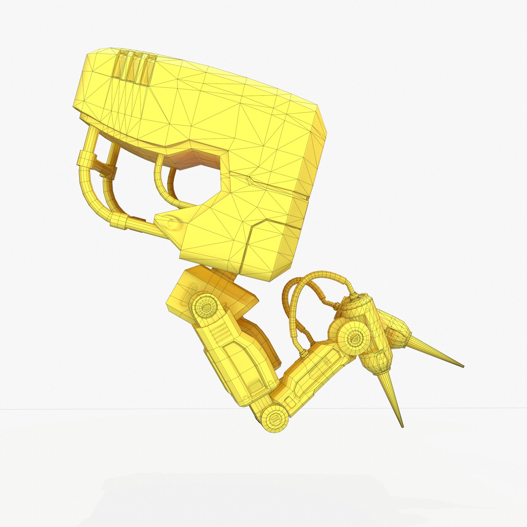 ArtStation - Robot Welder PBR Low Poly 3d Model Riged Animated | Game ...