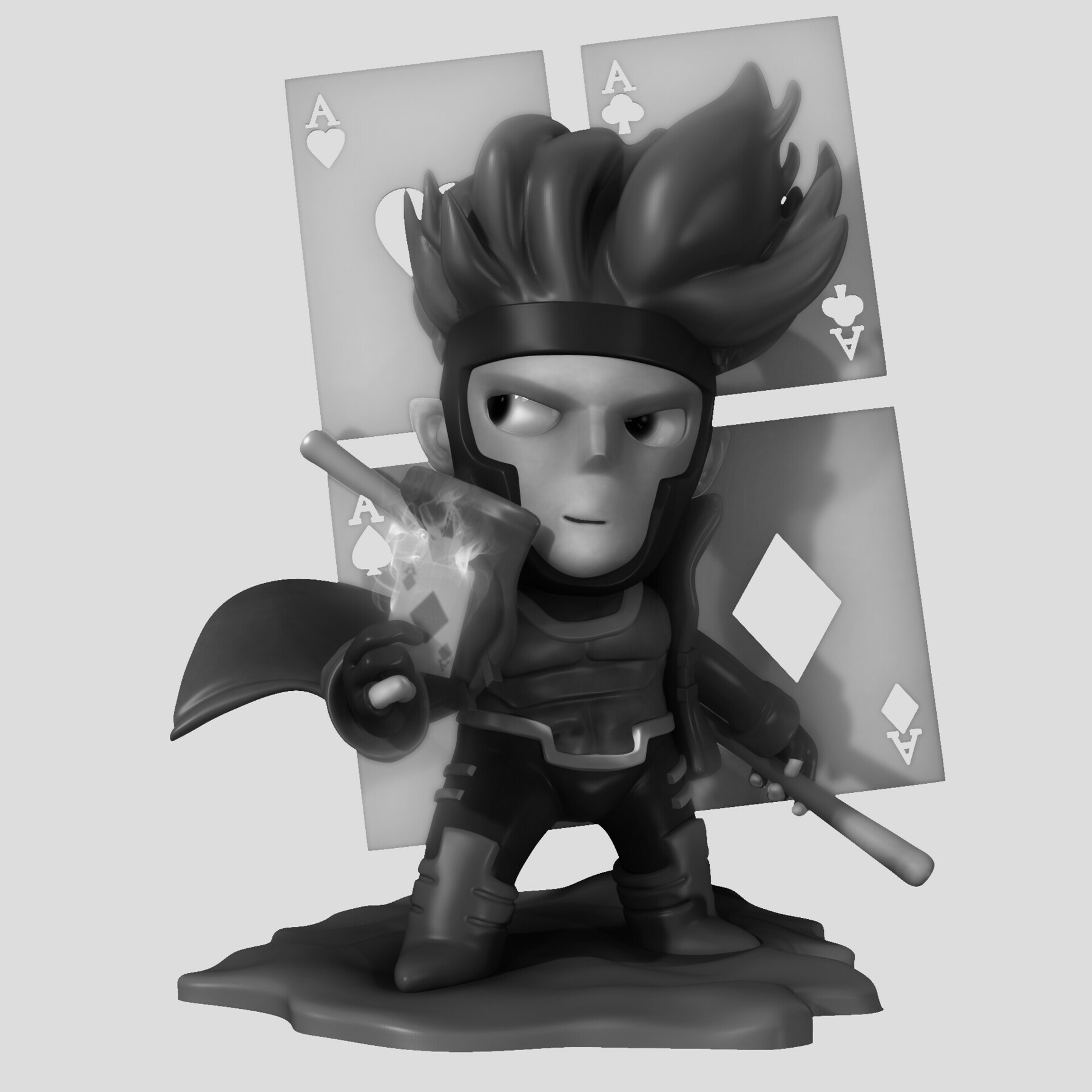 ArtStation - Gambit STL For 3D Printing | Resources