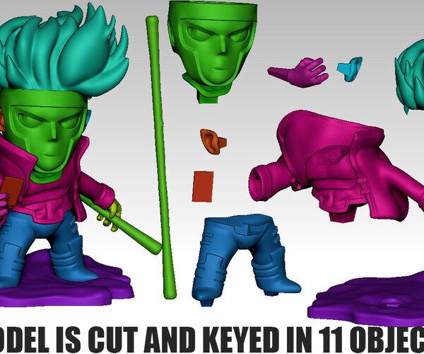 ArtStation - Gambit STL For 3D Printing | Resources