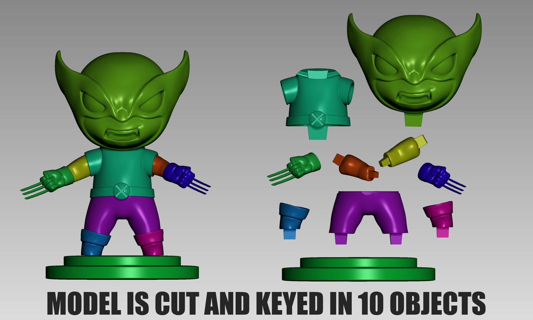 ArtStation - Wolverine STL For 3D Printing | Resources