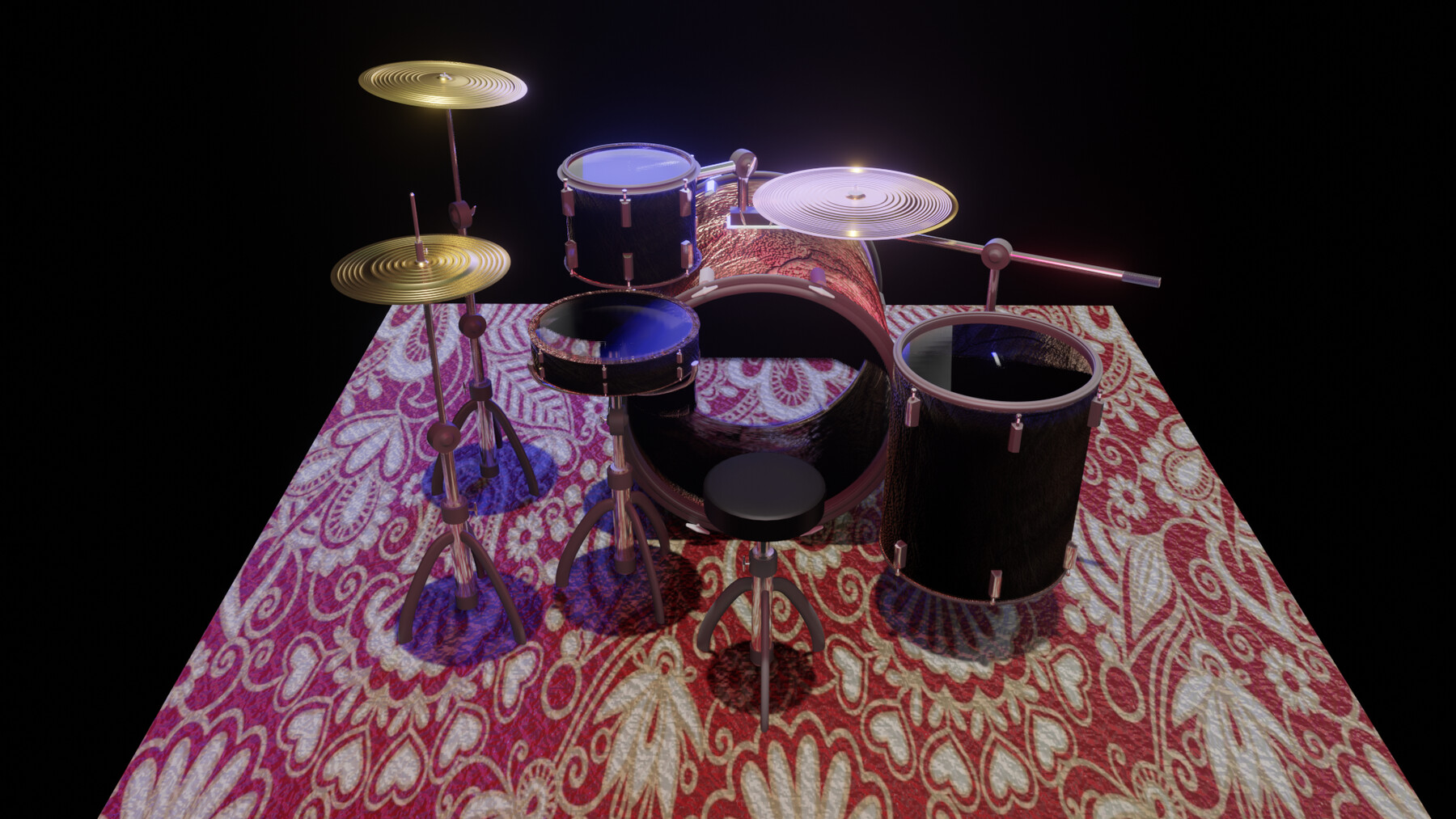 ArtStation - Drum set | Game Assets