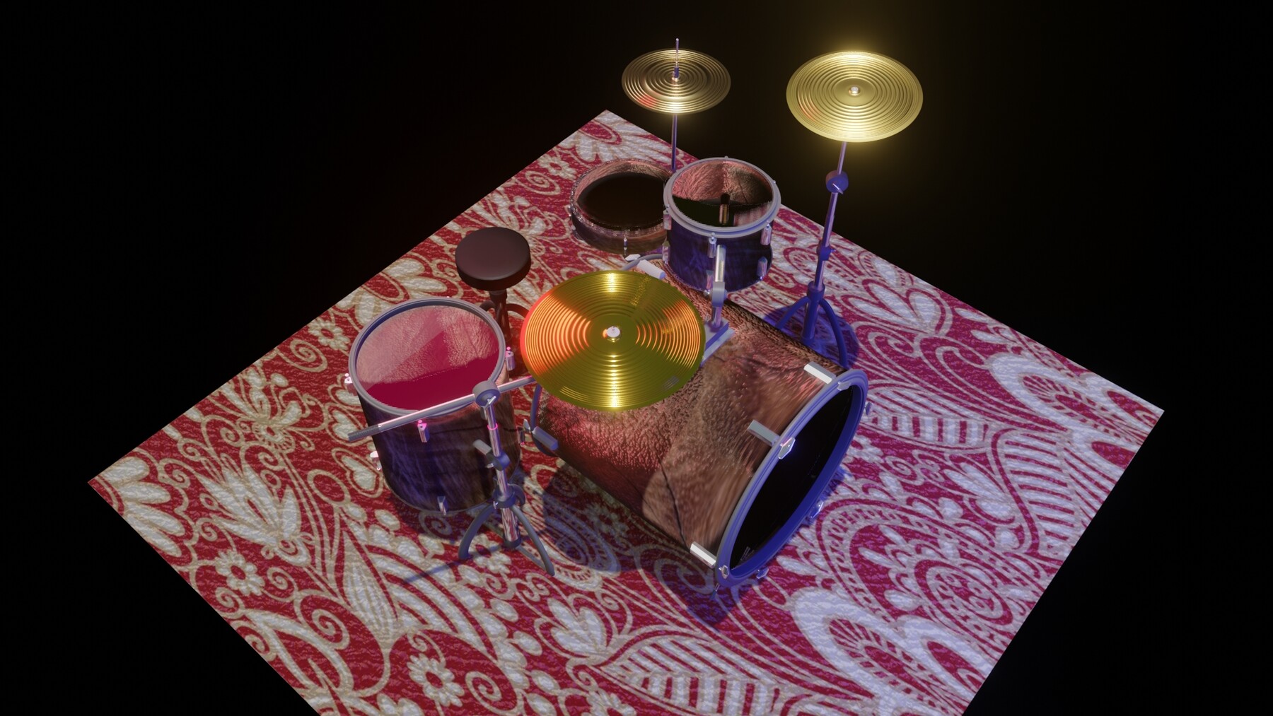 ArtStation - Drum set | Game Assets