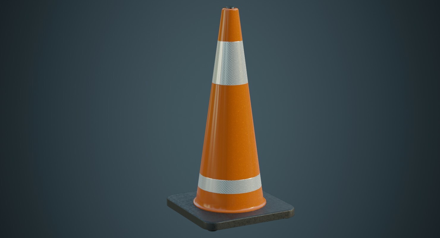 ArtStation - Traffic Cone 6A | Game Assets