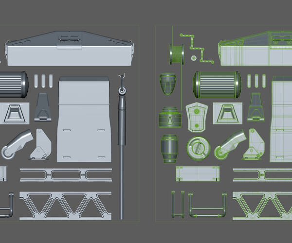 ArtStation - Sci-Fi Hard Surface \ DETAILS 120+ | Resources