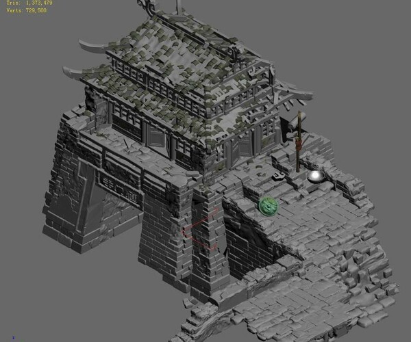 ArtStation - Yanmen off - gate | Game Assets