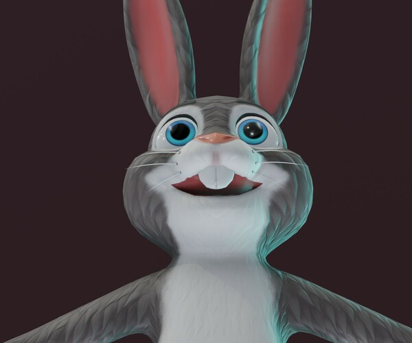 ArtStation - Cartoon Rabbit Animated 3D Model | Game Assets
