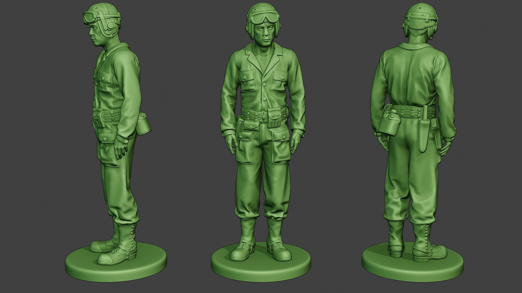 ArtStation - American Tank Crew unit ww2 Stand2 ATC1 | Resources