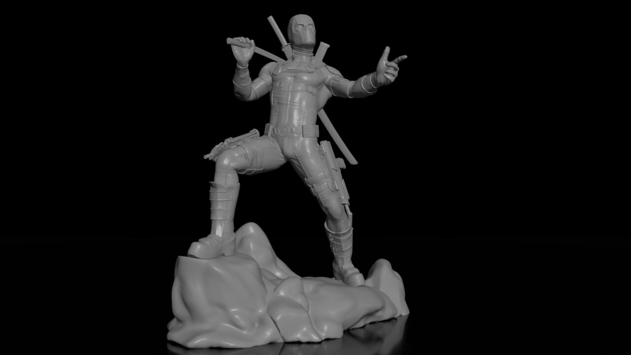 ArtStation - Deadpool stl 3D print model | Resources